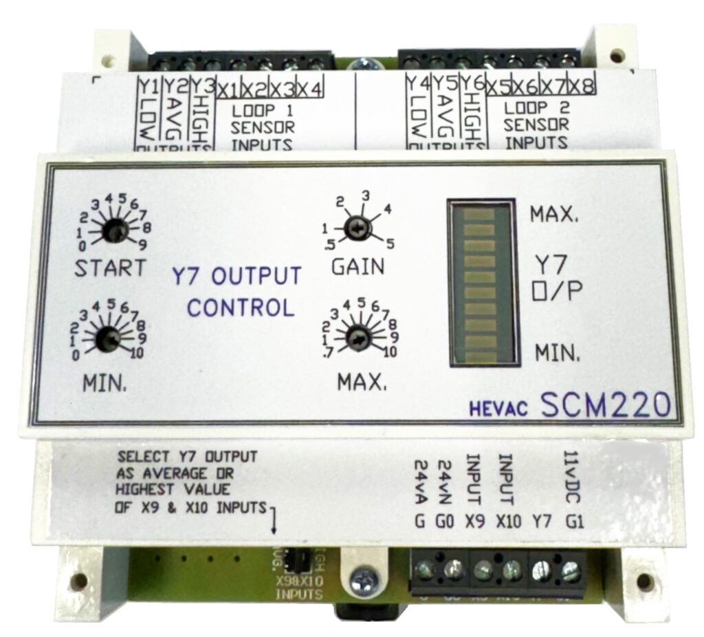 SCM220 SIGNAL SELECTOR 2x4 I/P Low, Avg.or Hi-Select + 1x2 I/P (Y7) Avg ...